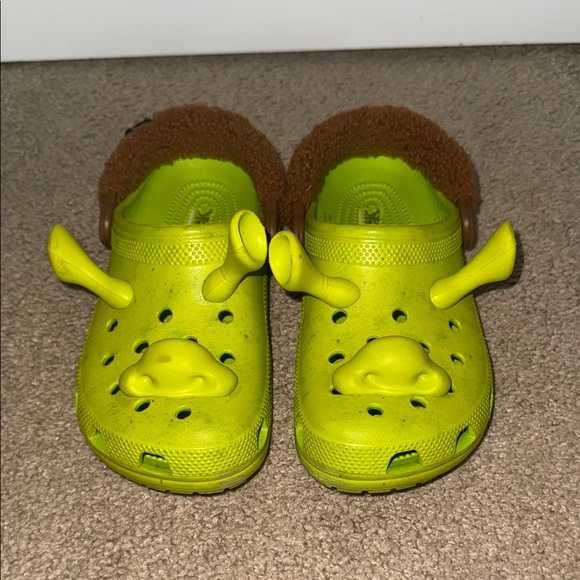 CROCS | Shoes | Crocs Kids Green Shrek Slippers | Poshmark
